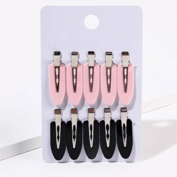 Accessories | Nwt 1 Piece Hair Clips 5 Black And Five Pink Perfect For ...